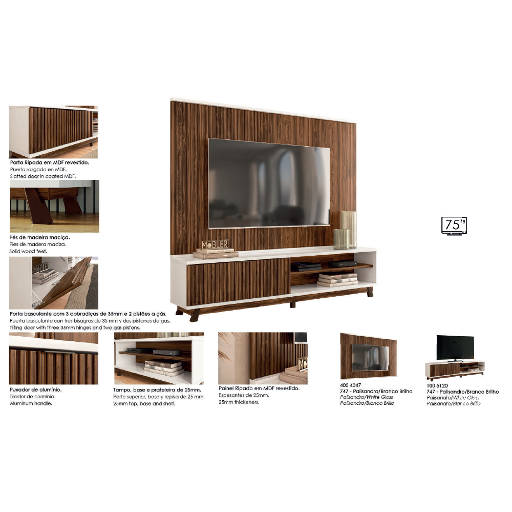 Big Móveis na Caixa | Painel e Bancada Gênesis 2.1 | Mobler Móveis